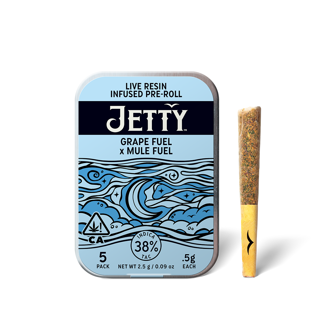 JETTY - Grape Fuel X Mule Fuel 5PK Live Resin Infused